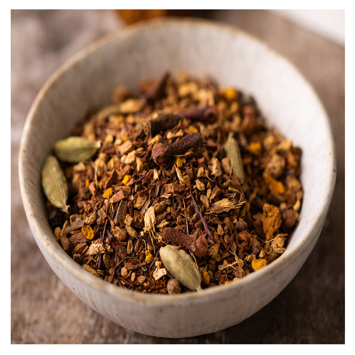 Herbal Chaga Chai | Decaf Chai with Chaga Mushroom & Turmeric – Tamim Teas